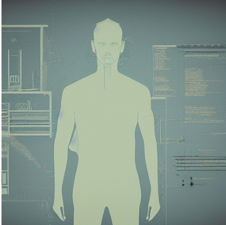 blueprint art of a man – AIGeneration.blog