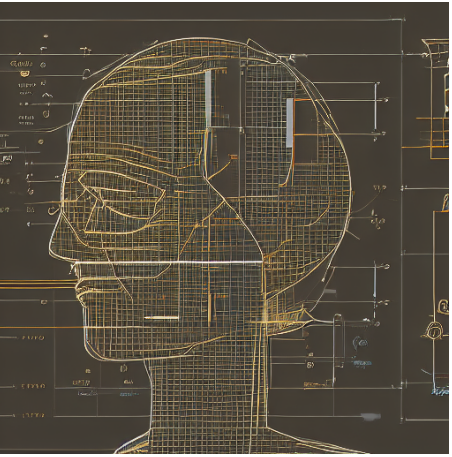 engineering diagram art of a man – AIGeneration.blog