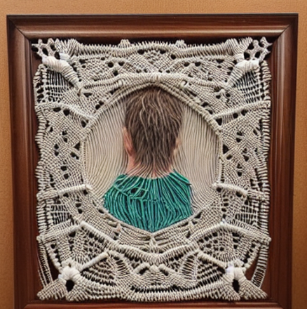 macrame art of a man – AIGeneration.blog
