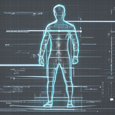 schematic art of a man – AIGeneration.blog