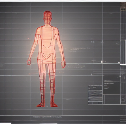 schematic art of a man – AIGeneration.blog